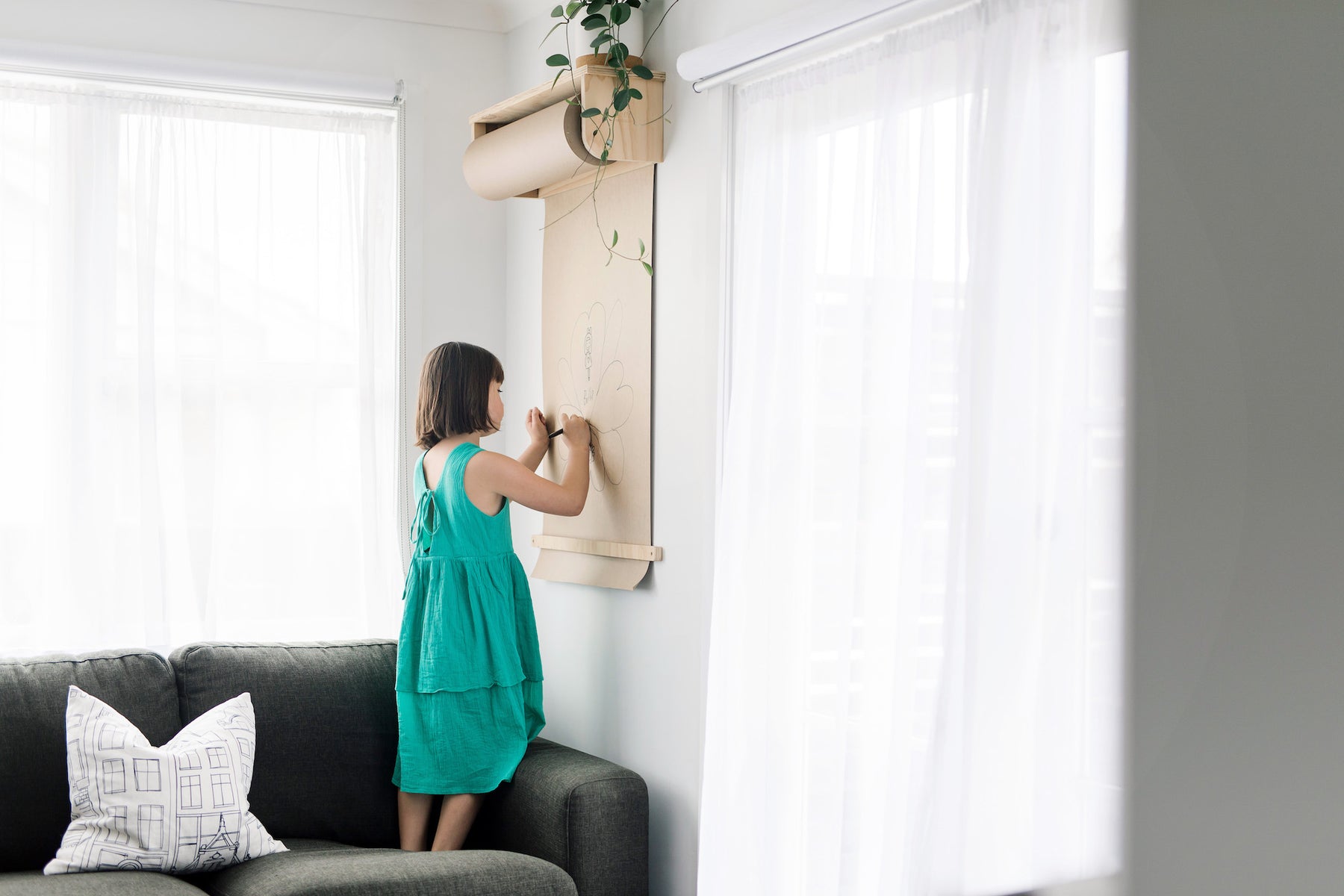 Ply Kraft Paper Roller with Shelf – Love Bradbury